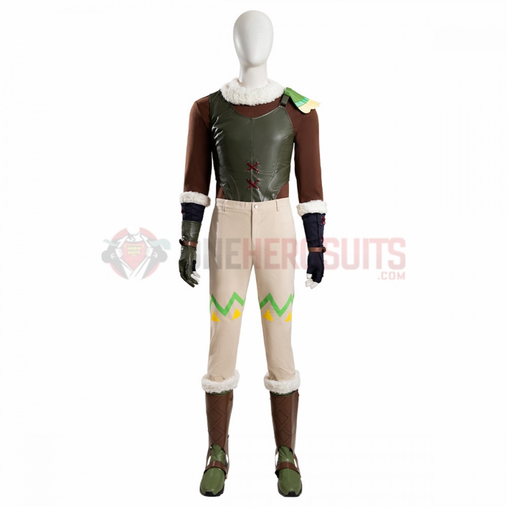 The Legend of Zelda BOTW Cosplay Costumes Link Snowquill Set Top Level ...