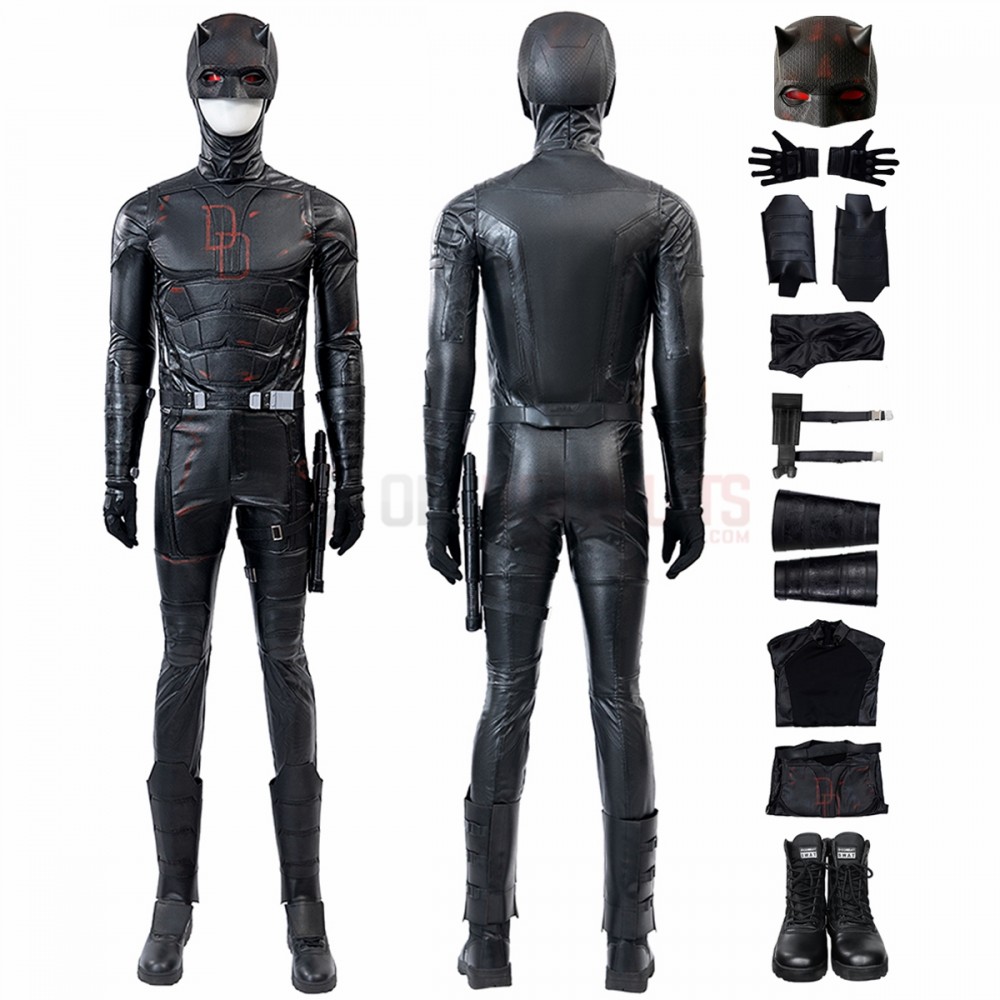 2025 Daredevil Black Cosplay Costumes Matt Murdock Suits Top Level