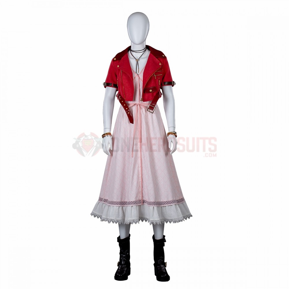 Final Fantasy VII Remake Cosplay Costumes Aerith Gainsborough Suits Top ...