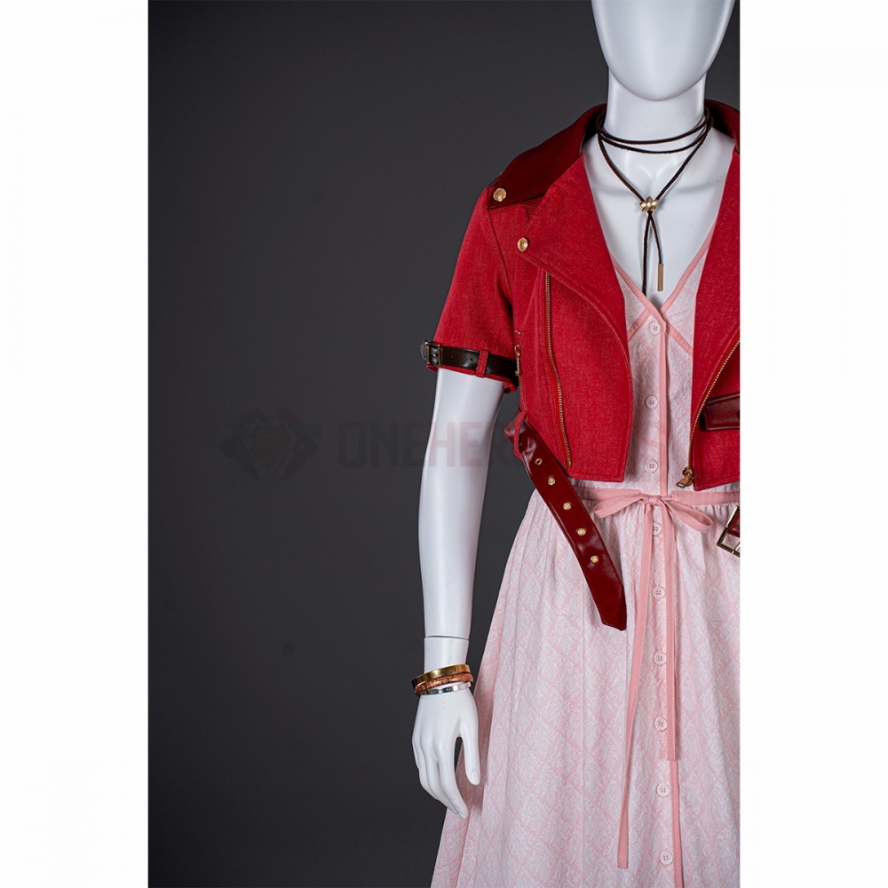 Final Fantasy VII Remake Cosplay Costumes Aerith Gainsborough Suits Top ...