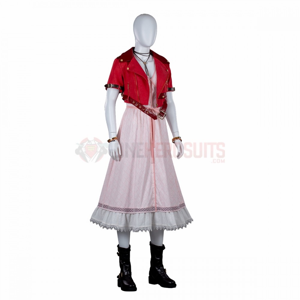 Final Fantasy VII Remake Cosplay Costumes Aerith Gainsborough Suits Top ...