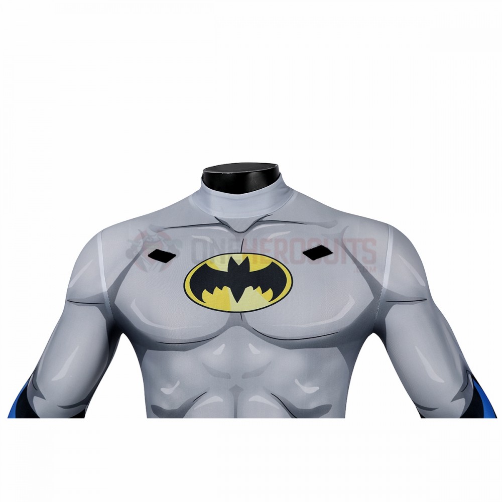 Bruce Wayne Cosplay Costume Animated Series Spandex Bodysuit