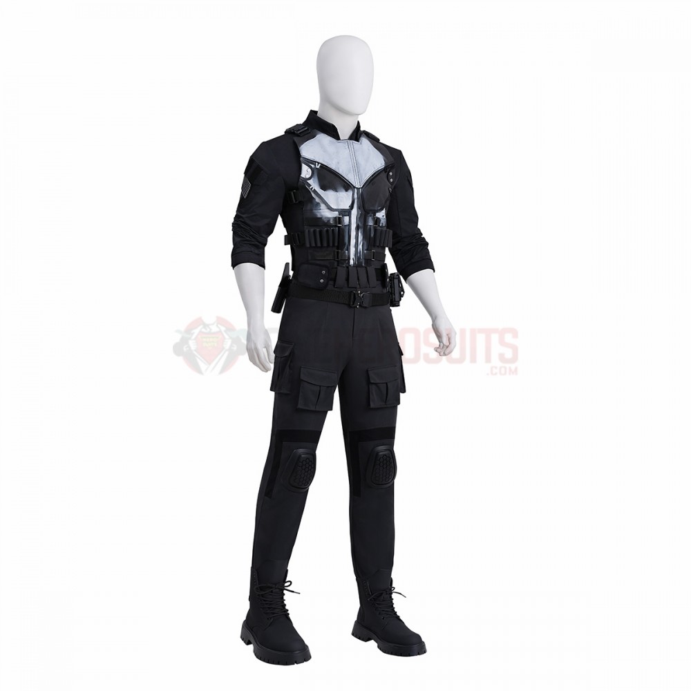 Daredevil Born Again The Punisher Cosplay Costumes Frank Castle Top ...