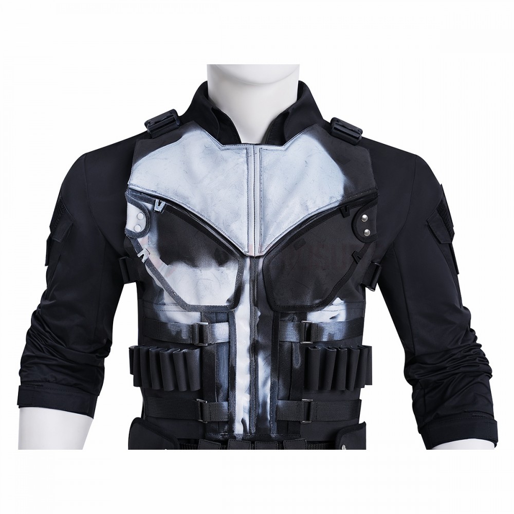 Daredevil Born Again The Punisher Cosplay Costumes Frank Castle Top ...