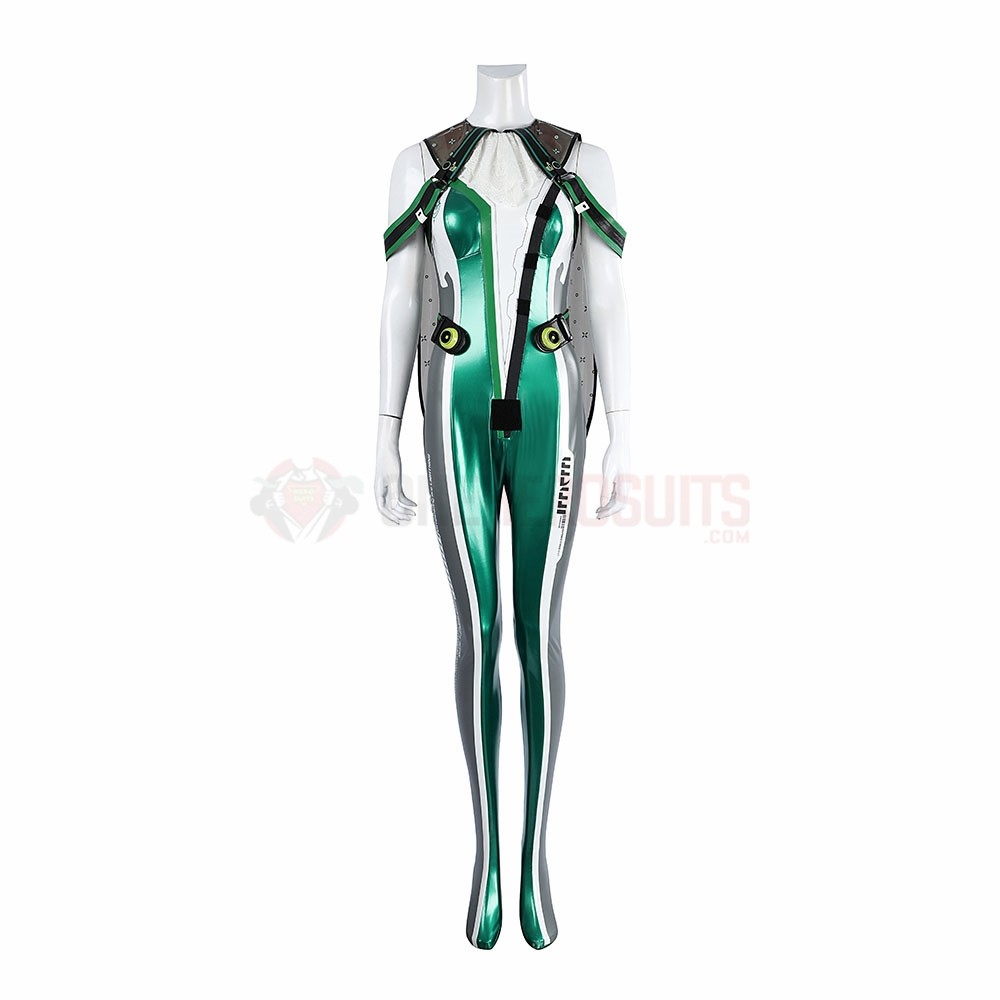 Stellar Blade EVE 07 Cosplay Costume Green Suit