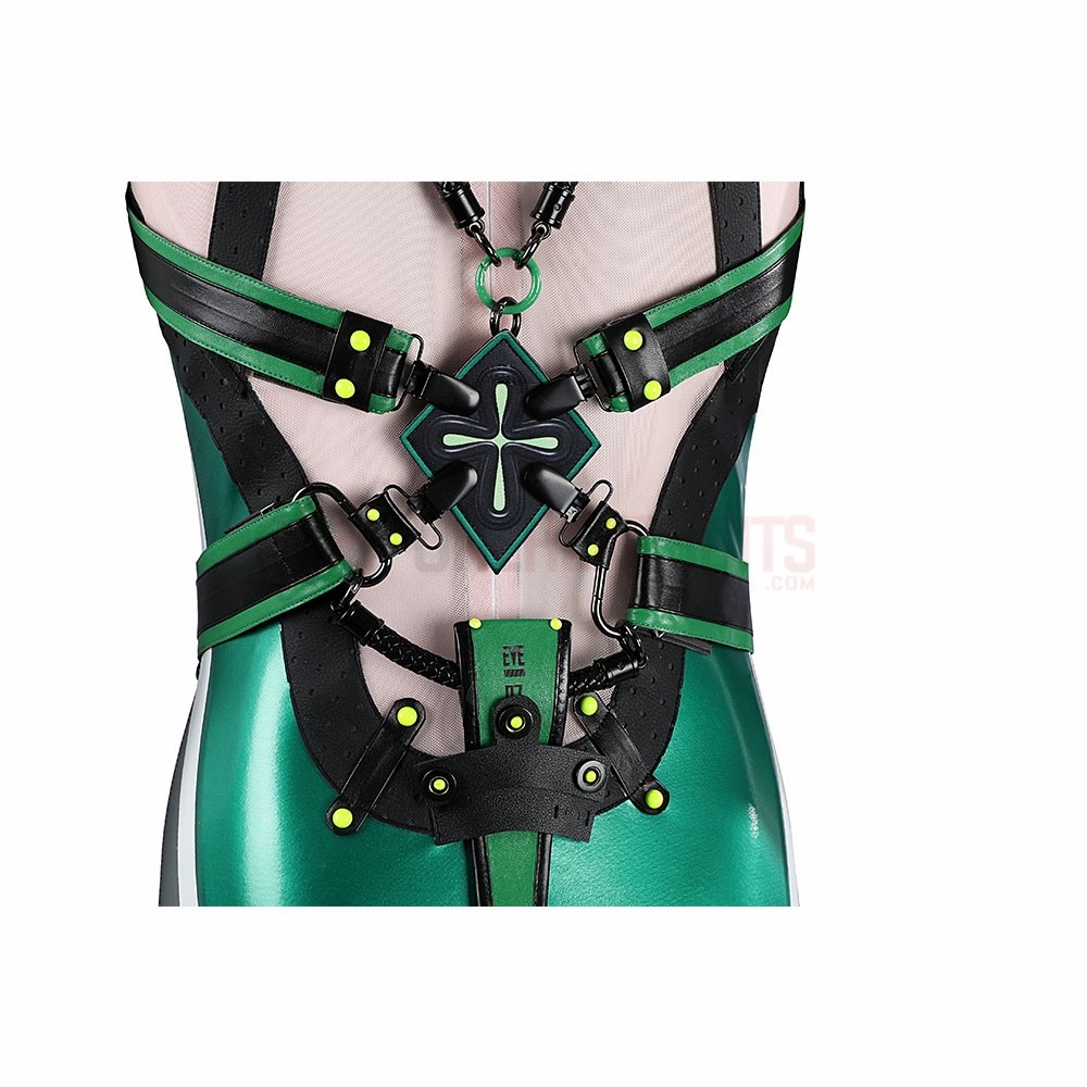 Stellar Blade EVE 07 Cosplay Costume Green Suit