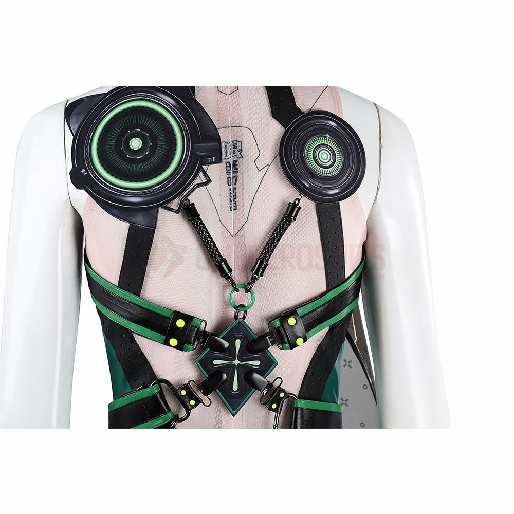 Stellar Blade EVE 07 Cosplay Costume Green Suit