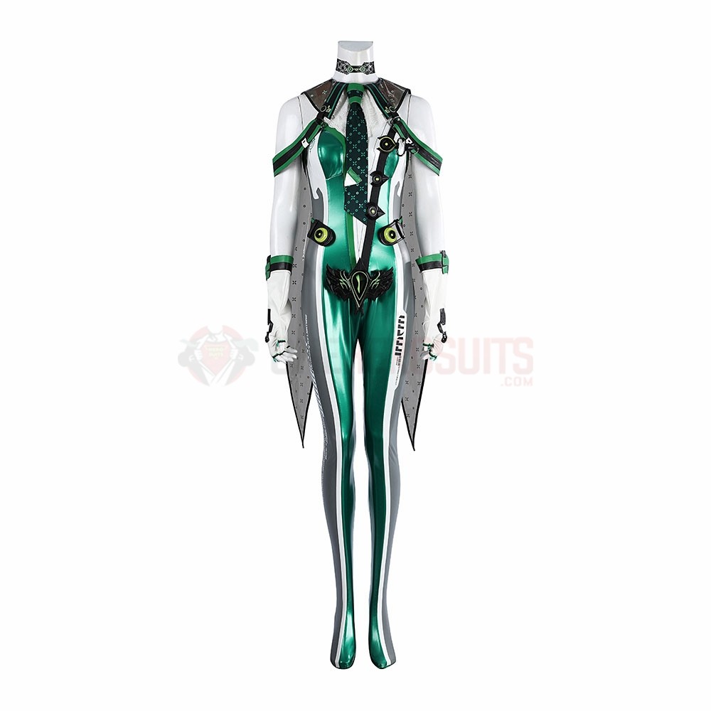 Stellar Blade EVE 07 Cosplay Costume Green Suit