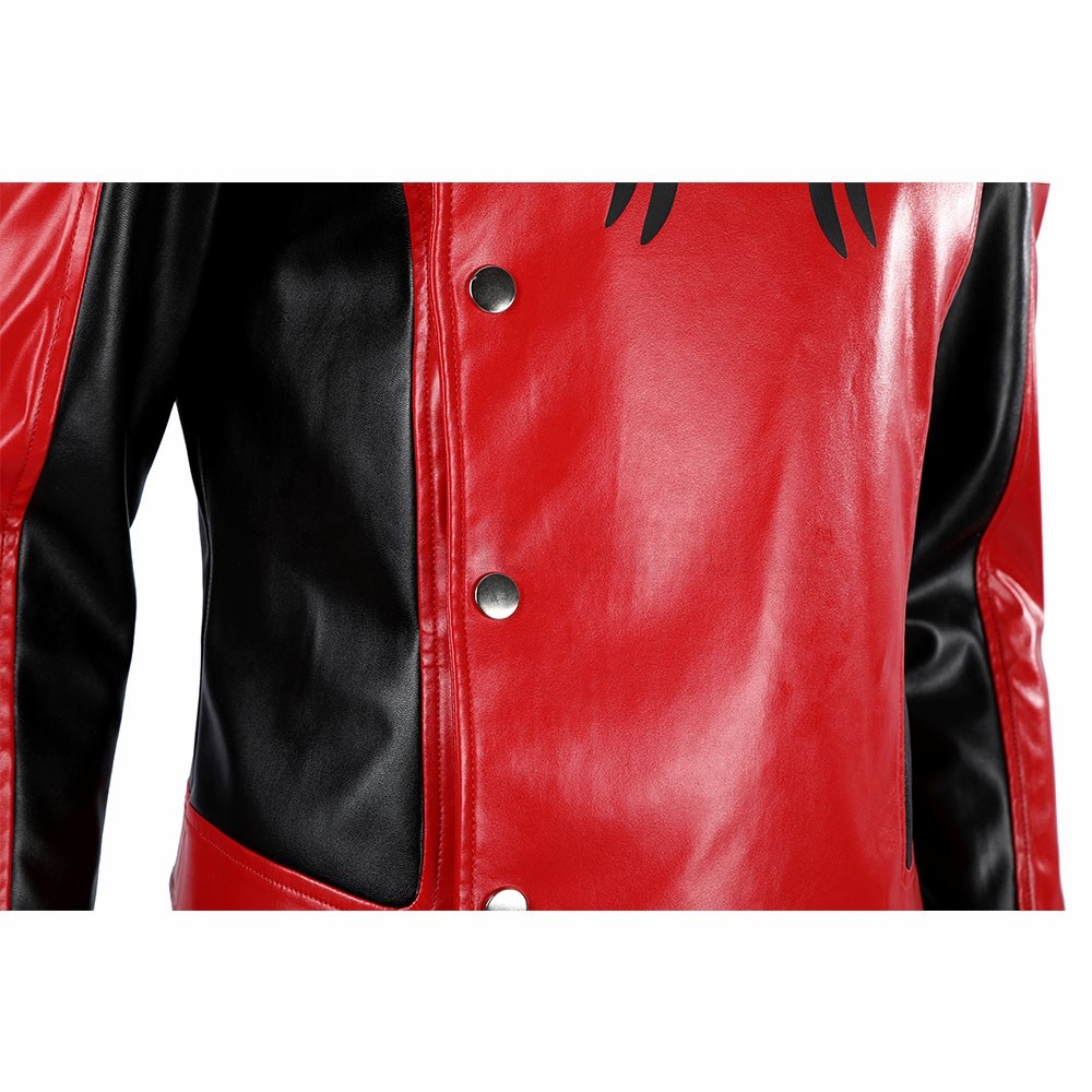 Marvel's Spider-Man 2 Last Stand Cosplay Costume Red Leather Jacket