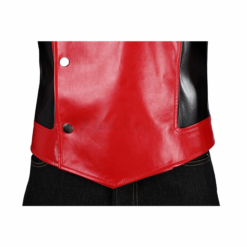 Marvel's Spider-Man 2 Last Stand Cosplay Costume Red Leather Jacket