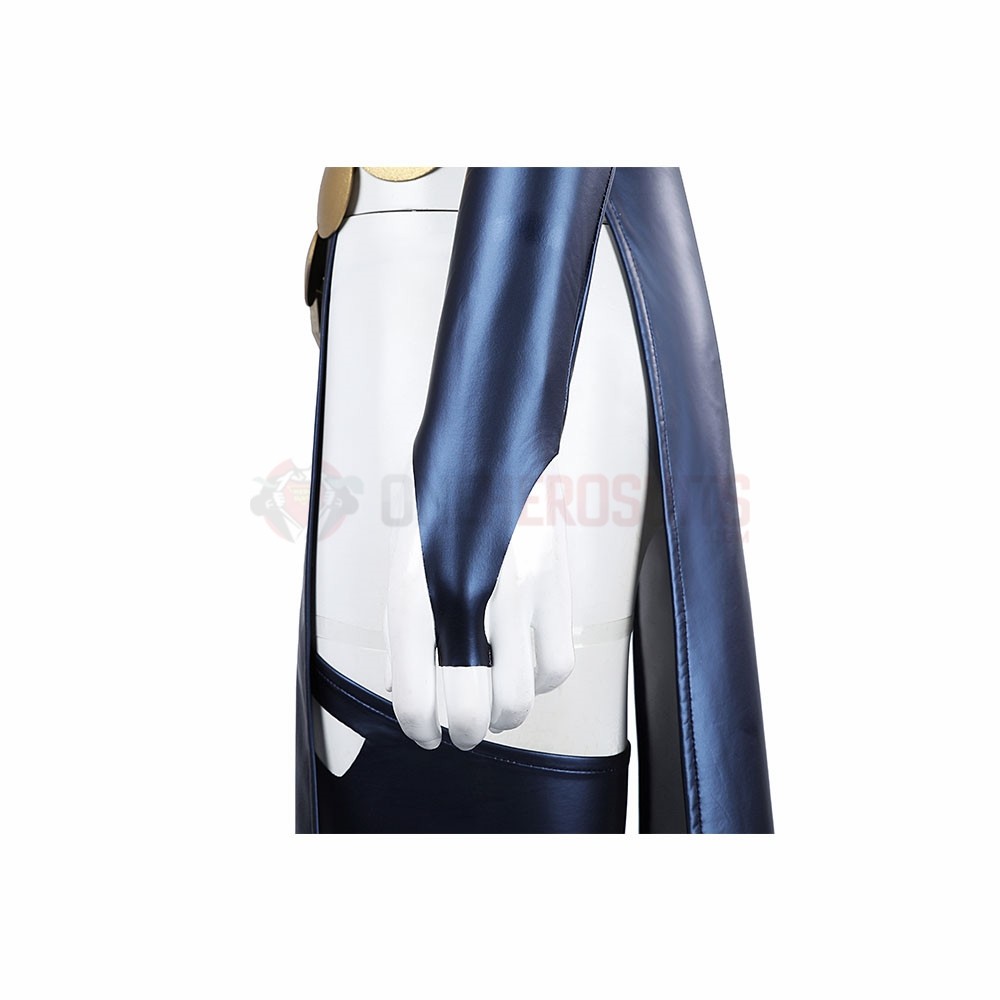 Raven Rachel Roth New Earth Cosplay Costume Hooded Cape Suit