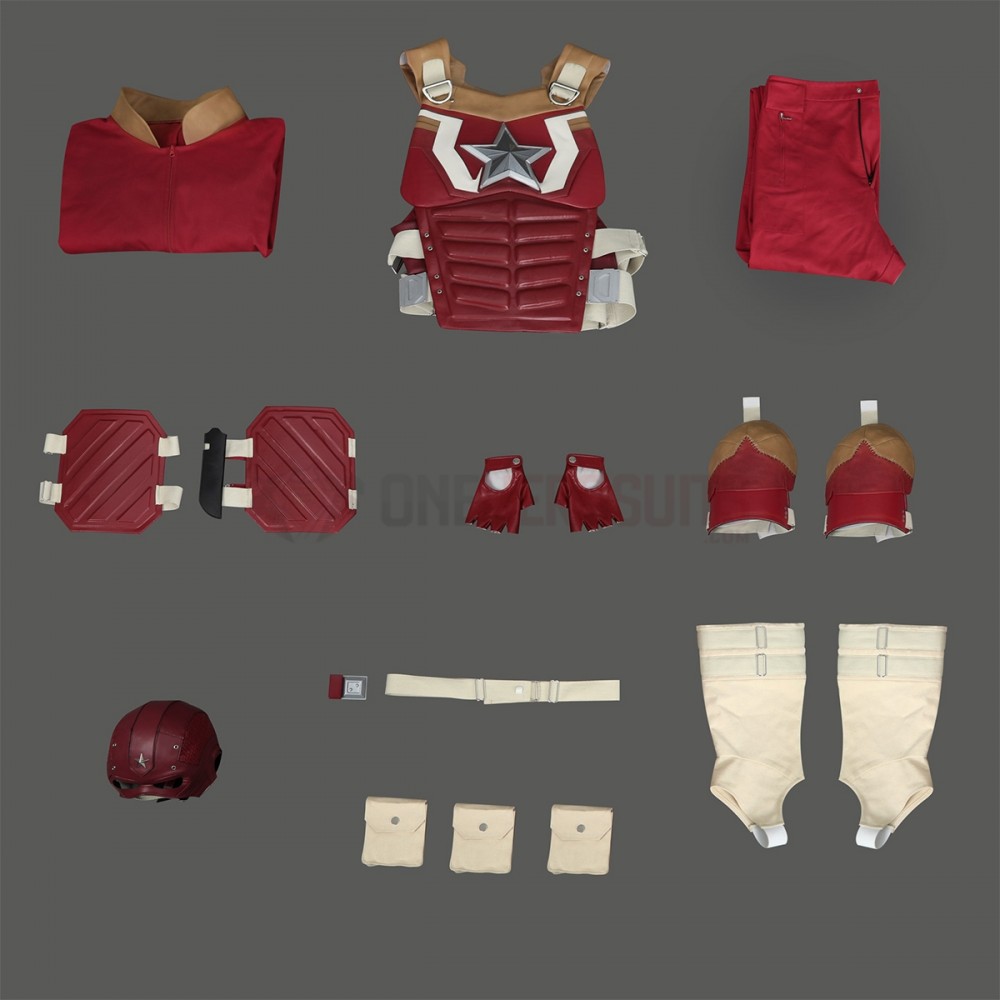 Thunderbolts Cosplay Costume Red Guardian Suit