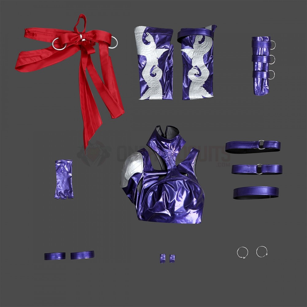 Marvel Rivals Cosplay Costumes Psylocke Purple Leather Cosplay Suits