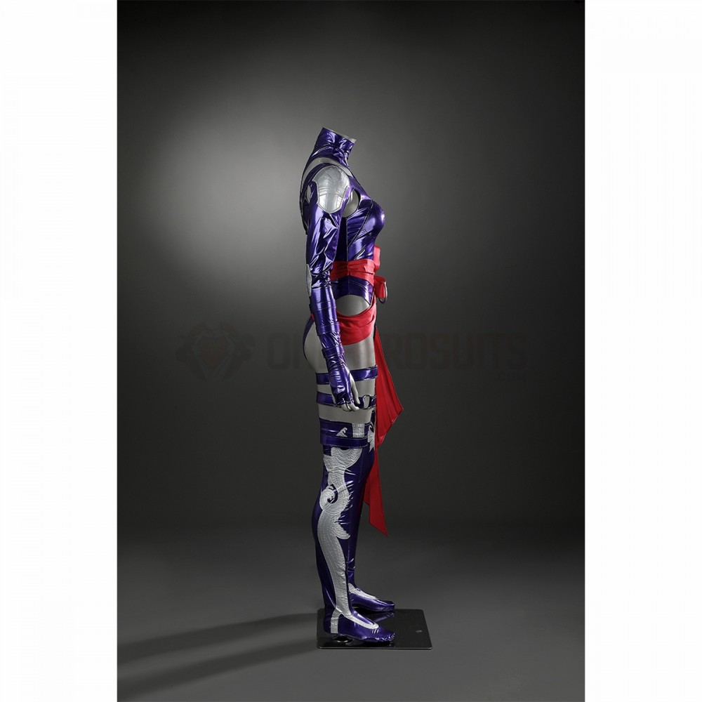 Marvel Rivals Cosplay Costumes Psylocke Purple Leather Cosplay Suits