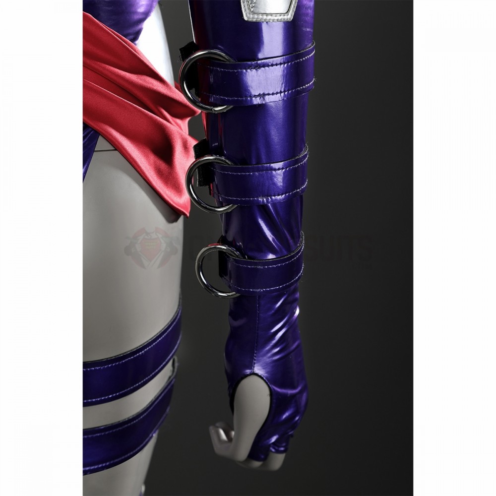 Marvel Rivals Cosplay Costumes Psylocke Purple Leather Cosplay Suits