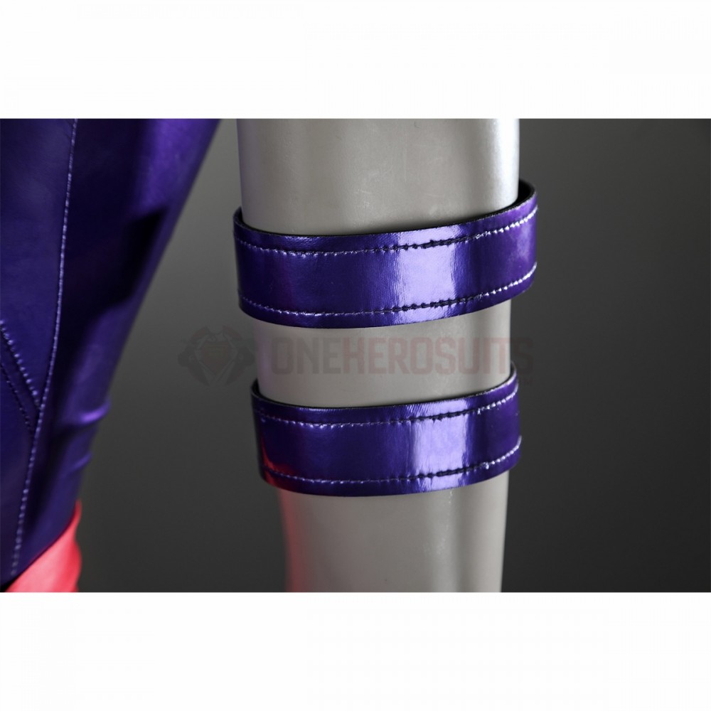 Marvel Rivals Cosplay Costumes Psylocke Purple Leather Cosplay Suits