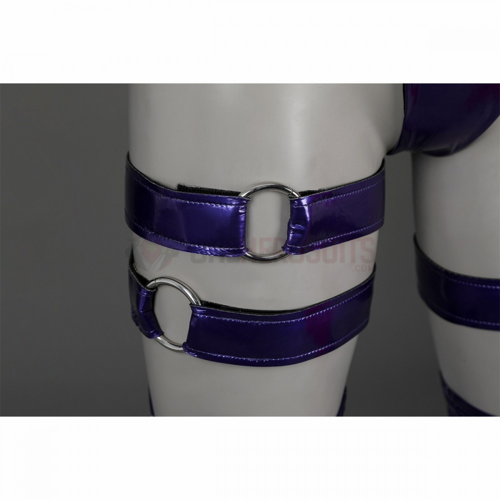 Marvel Rivals Cosplay Costumes Psylocke Purple Leather Cosplay Suits