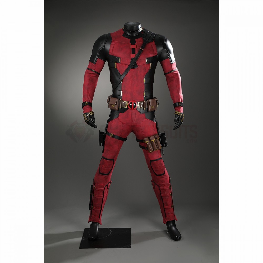 Deadpool 3 Wade Wilson Cosplay Costumes Leather Top Level Suits