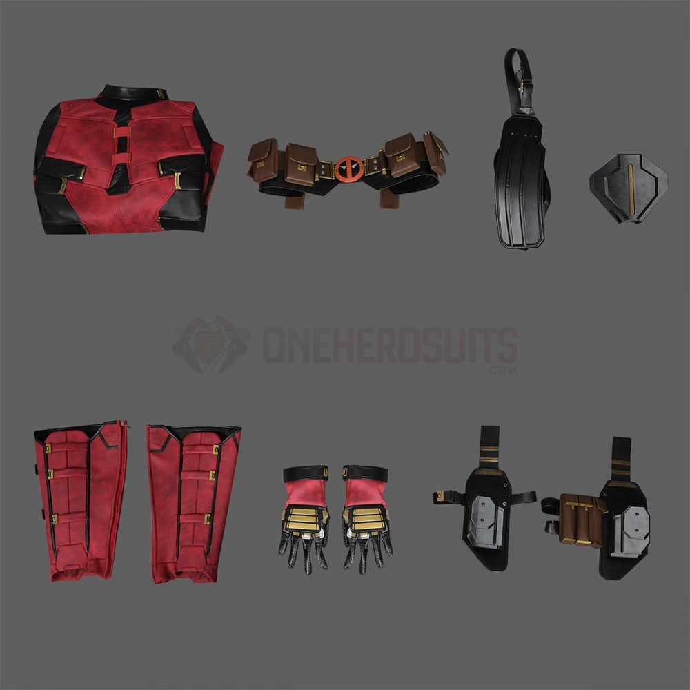 Deadpool 3 Wade Wilson Cosplay Costumes Leather Top Level Suits