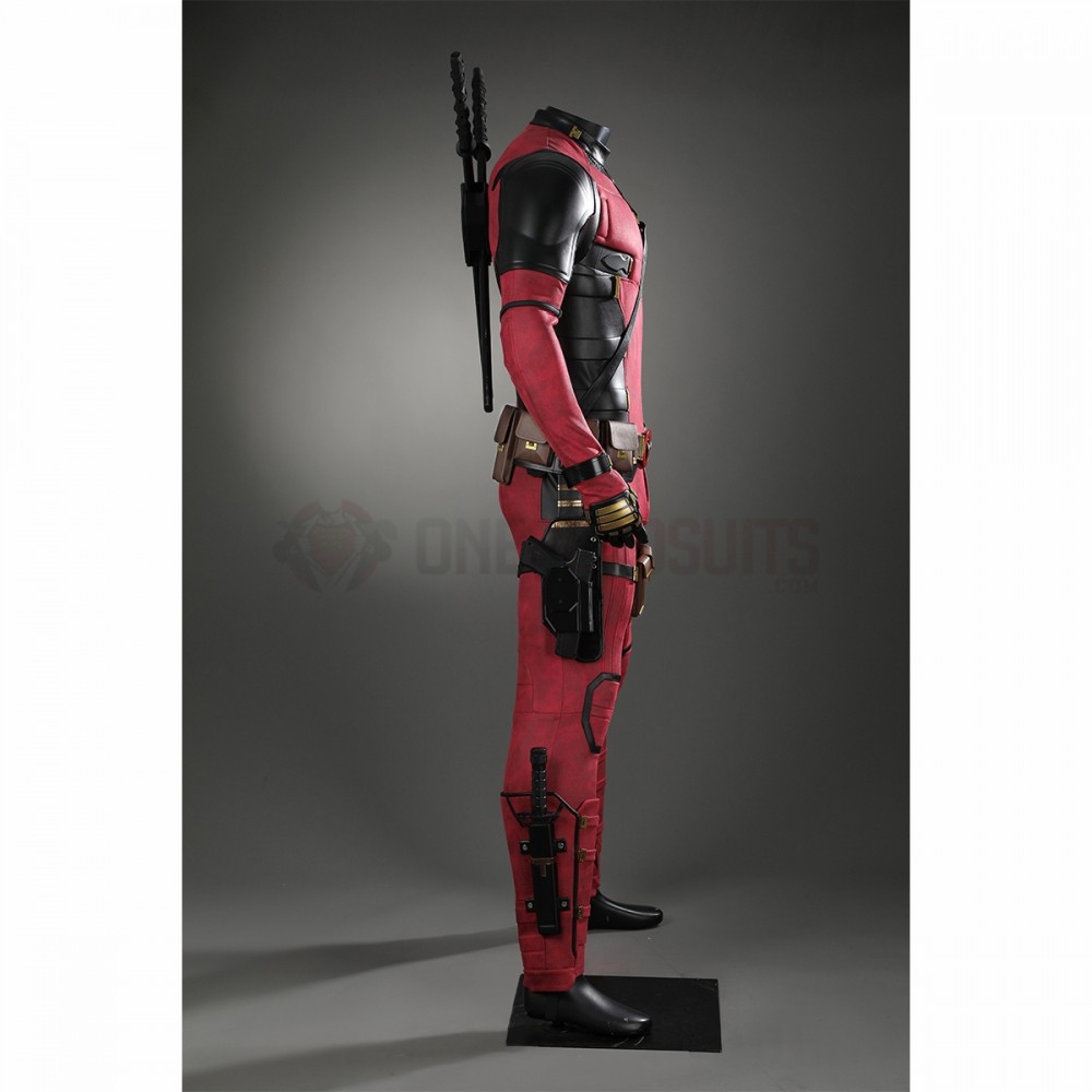 Deadpool 3 Wade Wilson Cosplay Costumes Leather Top Level Suits