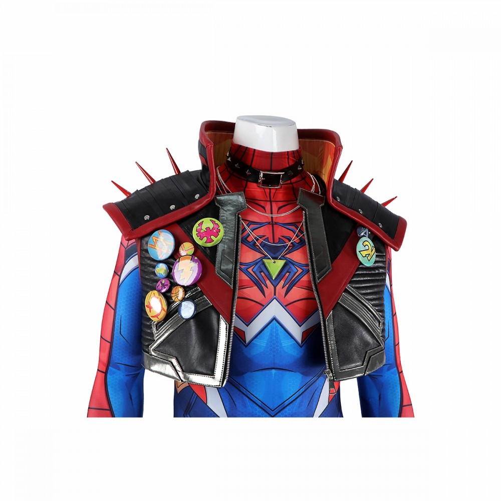 Marvel Rivals Spider-Man Cosplay Costume Spider-Punk 2099 Suit