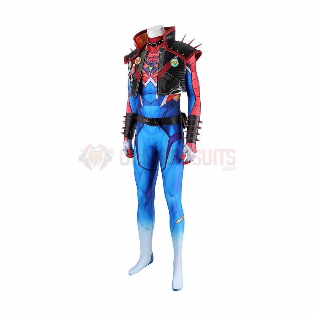 Marvel Rivals Spider-Man Cosplay Costume Spider-Punk 2099 Suit