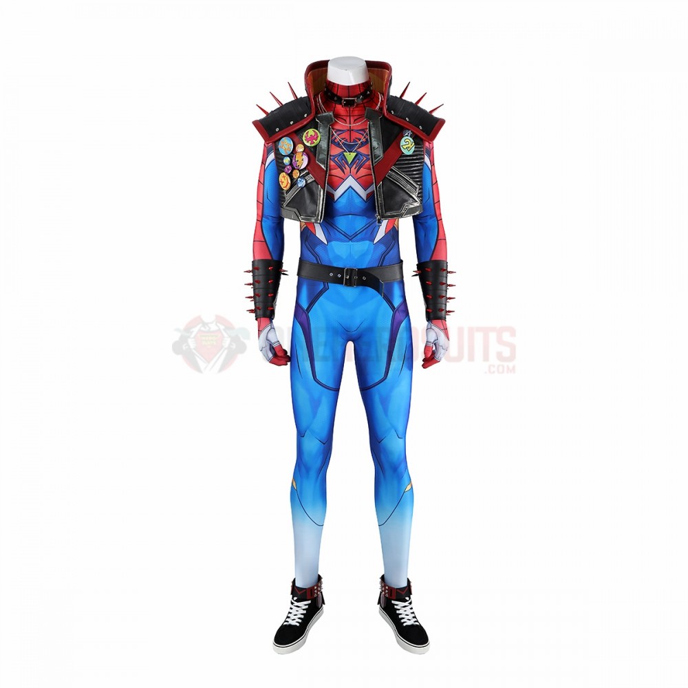 Marvel Rivals Spider-Man Cosplay Costume Spider-Punk 2099 Suit