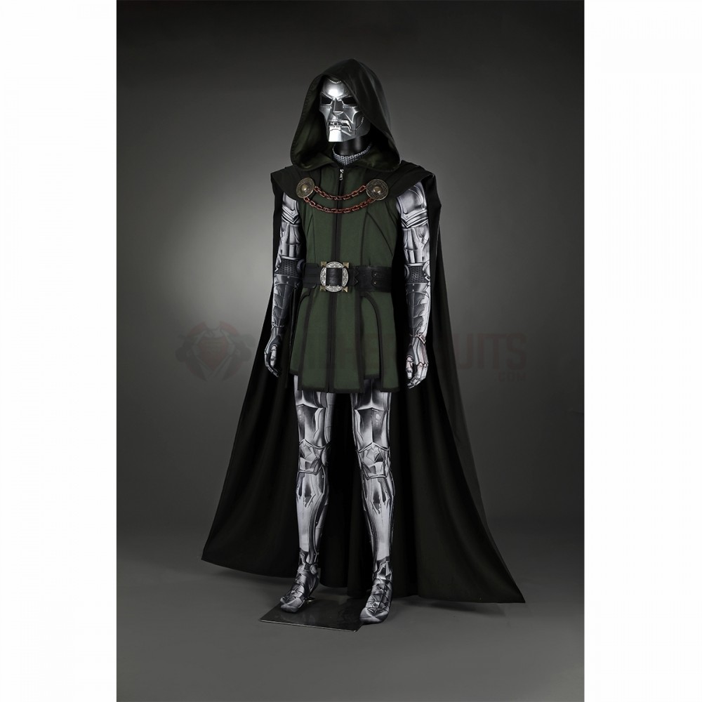 Doctor Doom Cosplay Costumes Victor von Doom Green Suits Promotional ...