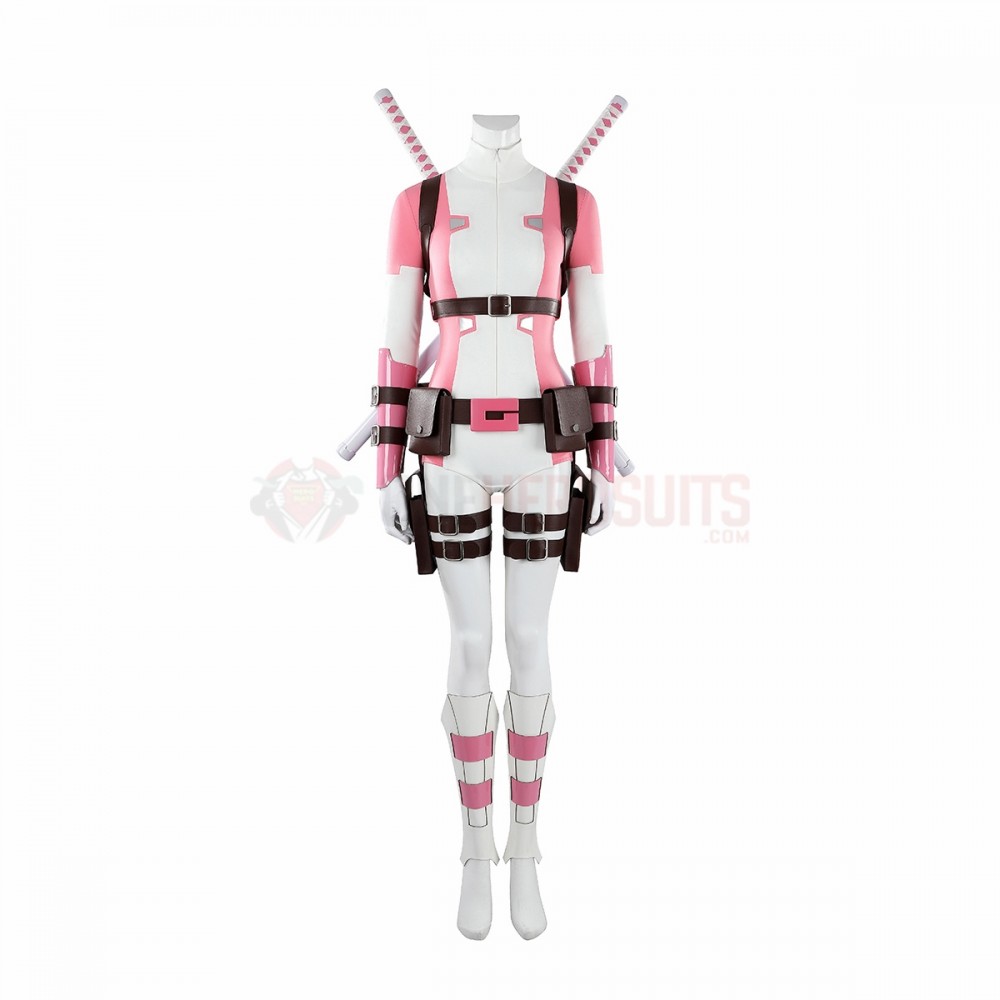 Gwenpool Cosplay Costumes Gwen Poole Pink Suits