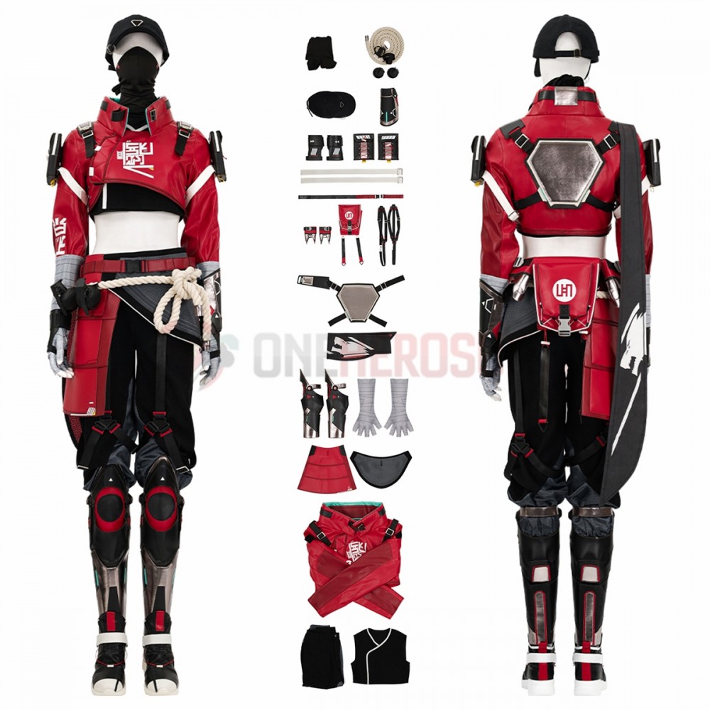Apex Legends Cosplay Costumes Wraith Street Smart Red Top Level Suits
