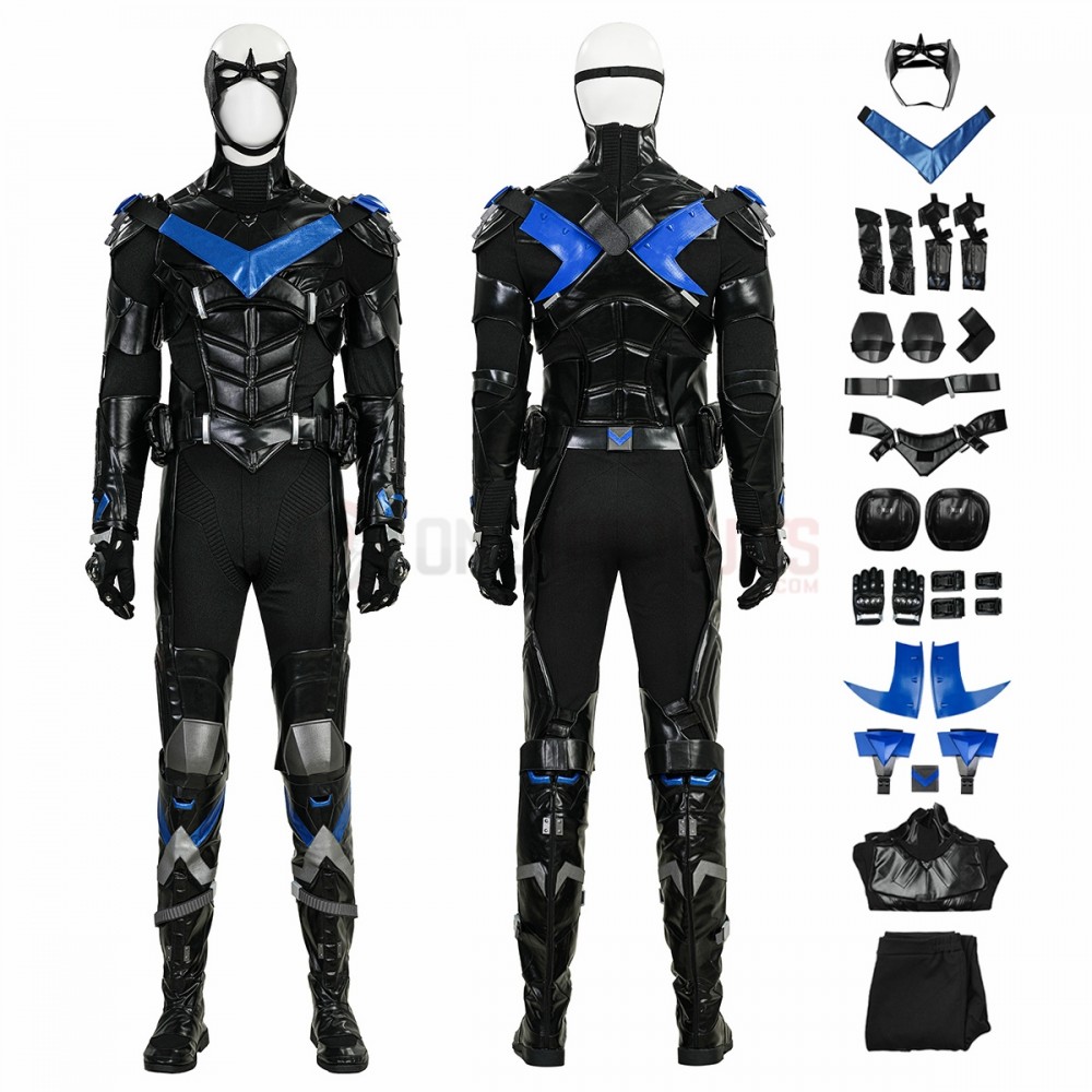 Arkham Knight Dick Grayson Cosplay Costumes Dick Grayson Top Level Suits