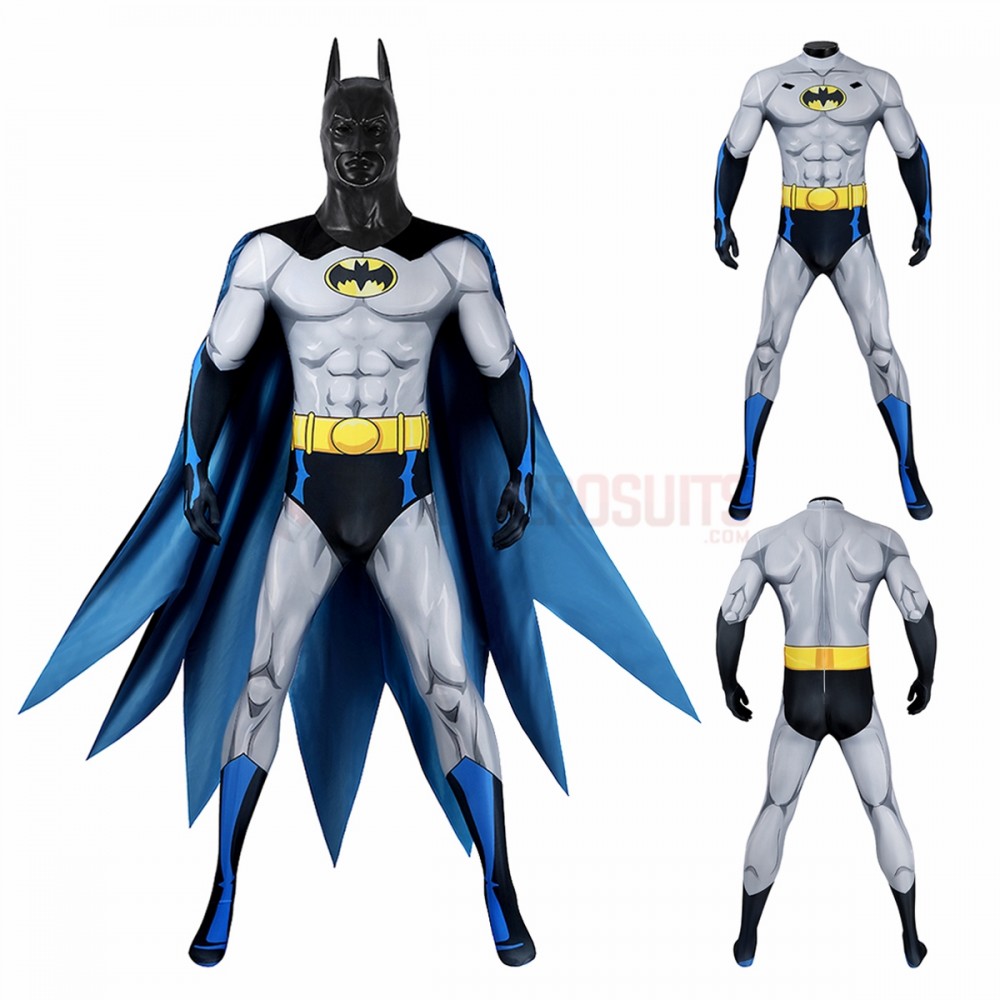 Bruce Wayne Cosplay Costume Animated Series Spandex Bodysuit