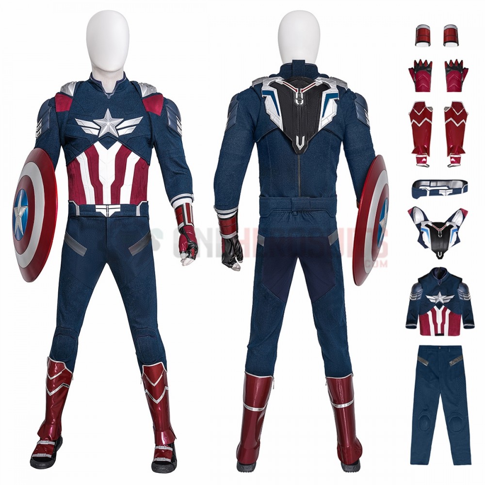 Captain America 4 Sam Wilson Edition Cosplay Costumes Top Level Suits