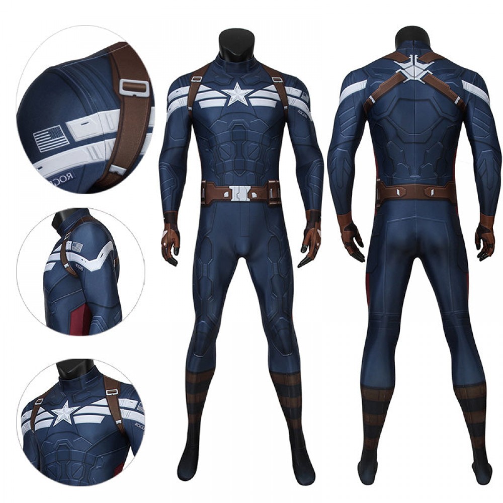 Captain America Suit The Winter Soldier Steve Rogers Bodysuit