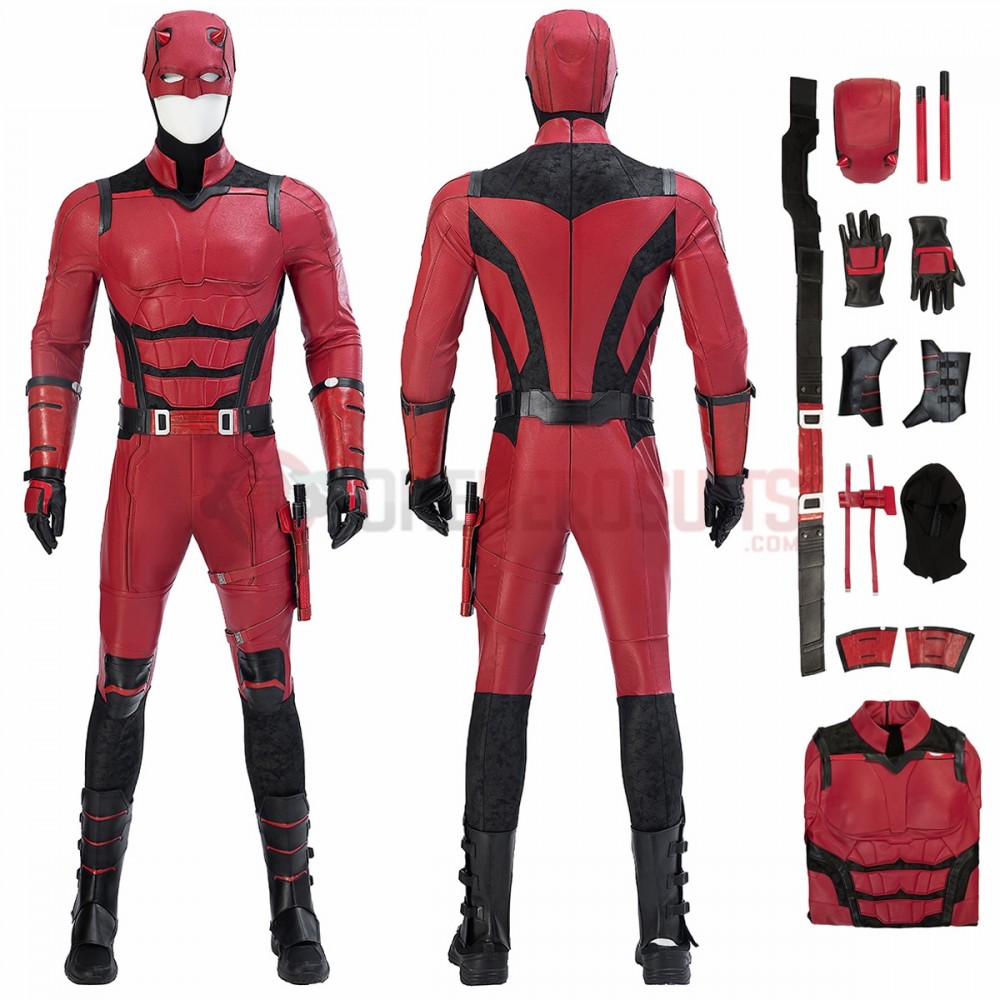 Daredevil Born Again Cosplay Costumes Daredevil Red Top Level Suits