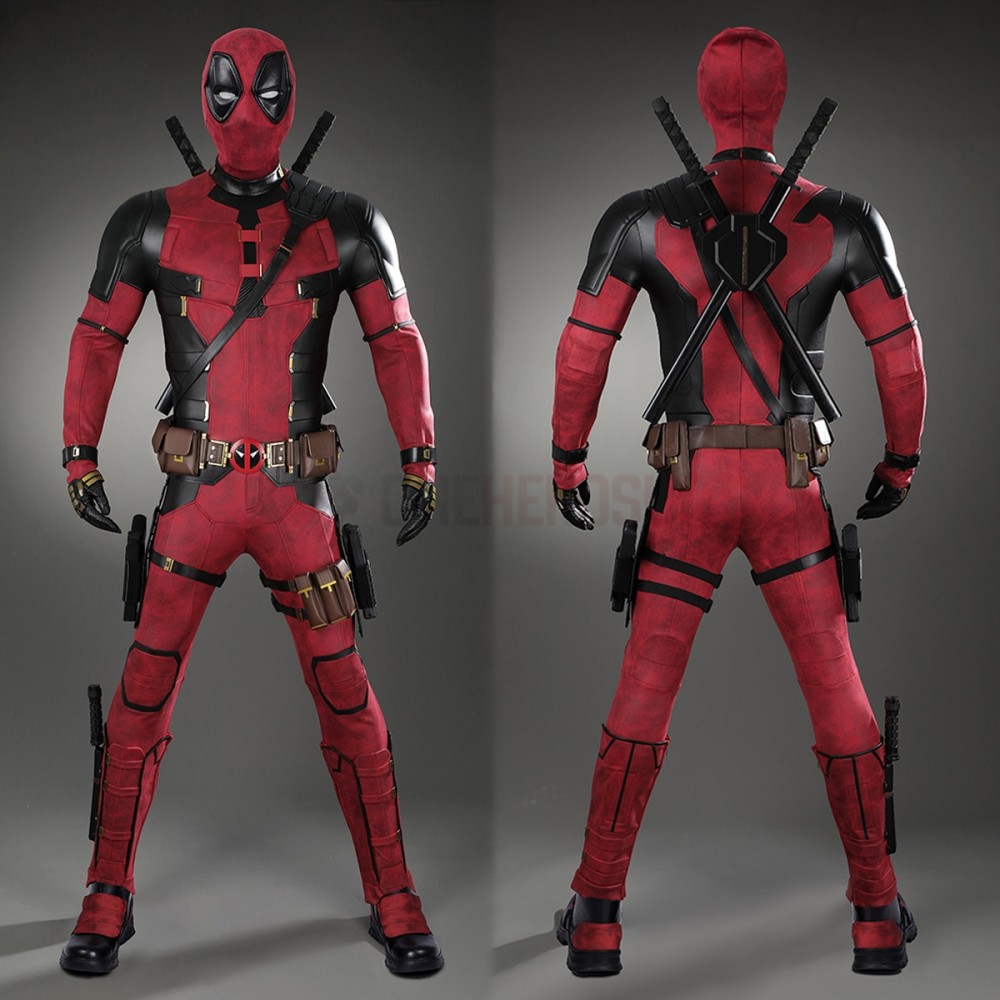 Deadpool 3 Wade Wilson Cosplay Costumes Leather Top Level Suits