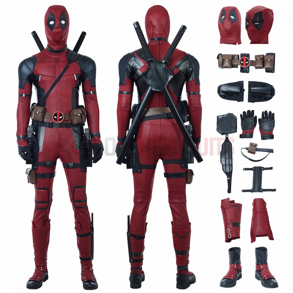 Deadpool Cosplay Costumes Leather Classic Suits
