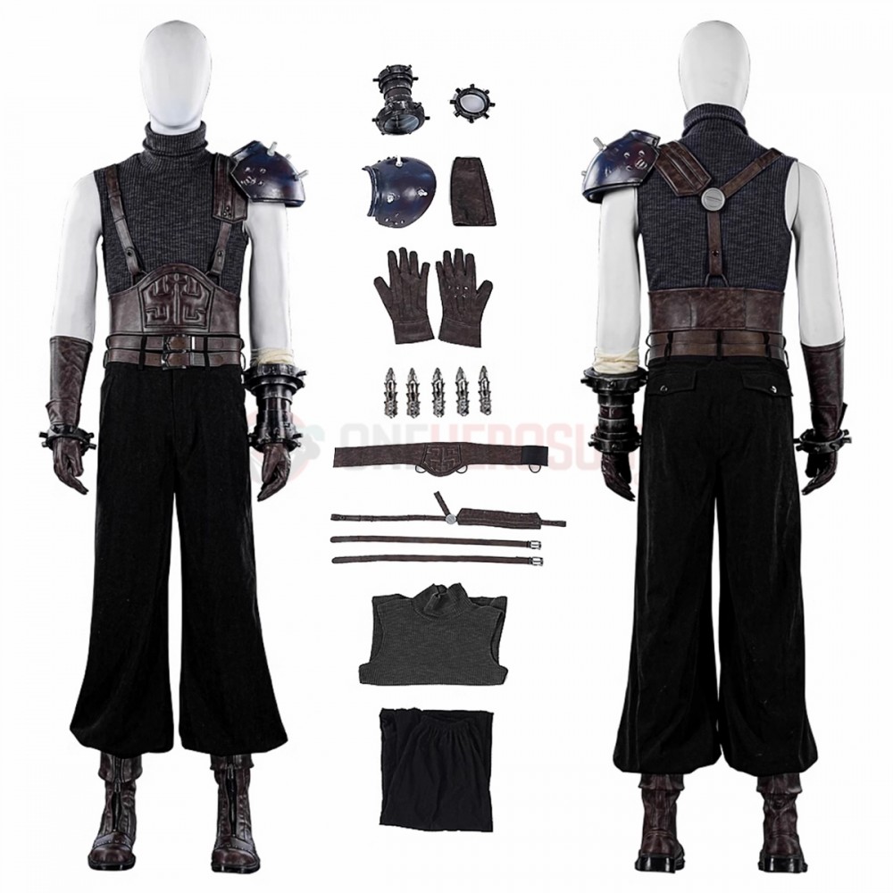 Final Fantasy VII Remake Cosplay Costumes Cloud Strife Suits Top Level