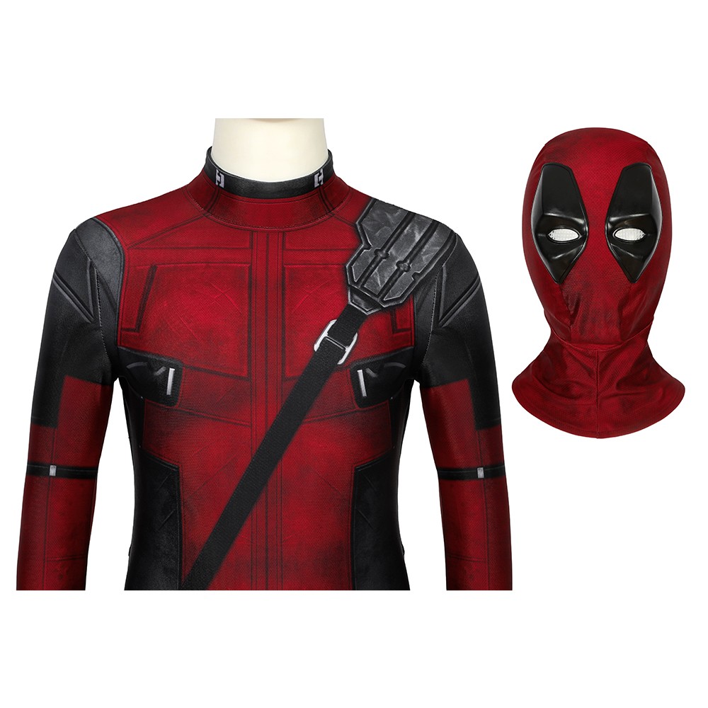 Kids Deadpool Cosplay Suit 3D Printed Spandex Deadpool Suit For Children