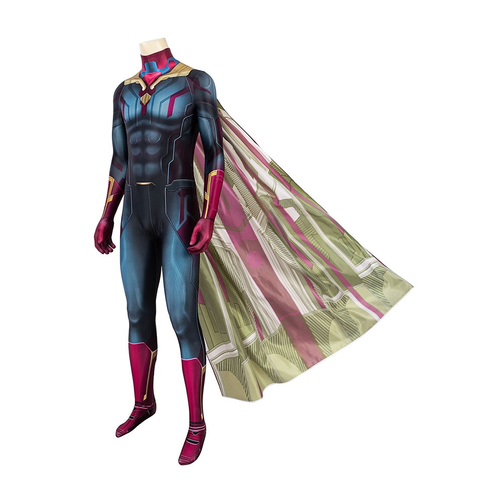Vision Cosplay Costume The Wanda Vision Detail Printed Edition