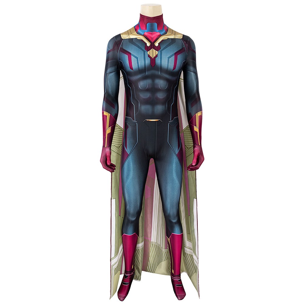 Vision Cosplay Costume The Wanda Vision Detail Printed Edition