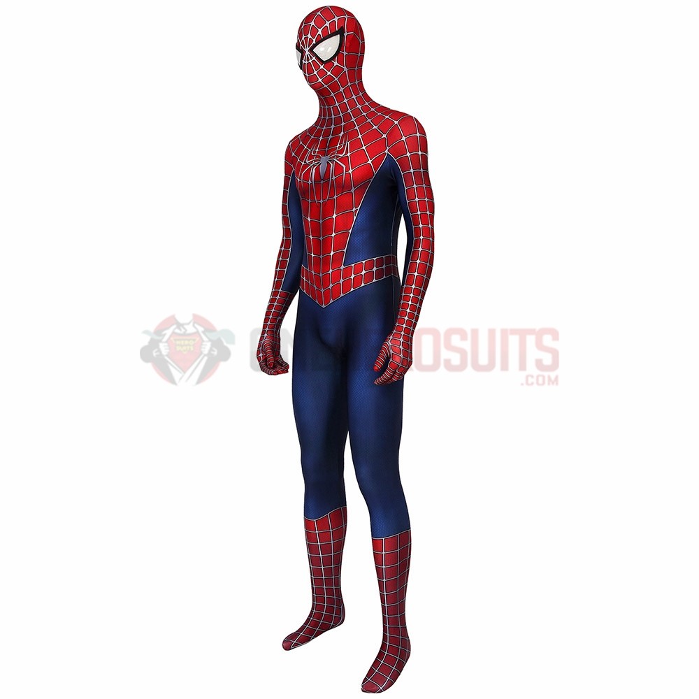 Spider-man Cosplay Costume The Classic Spider man 2 Peter Parker Red Suit