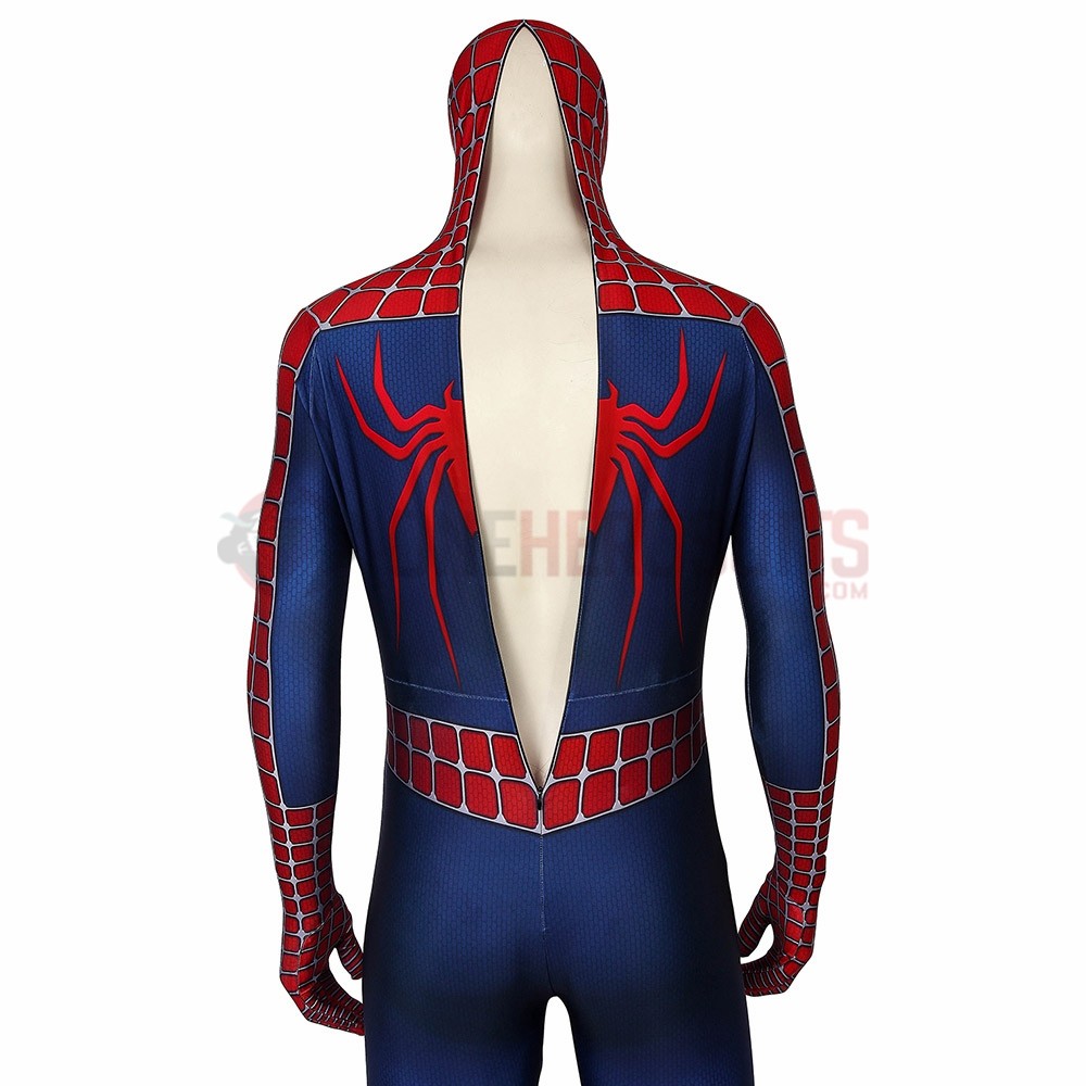 Spider-man Cosplay Costume The Classic Spider man 2 Peter Parker Red Suit