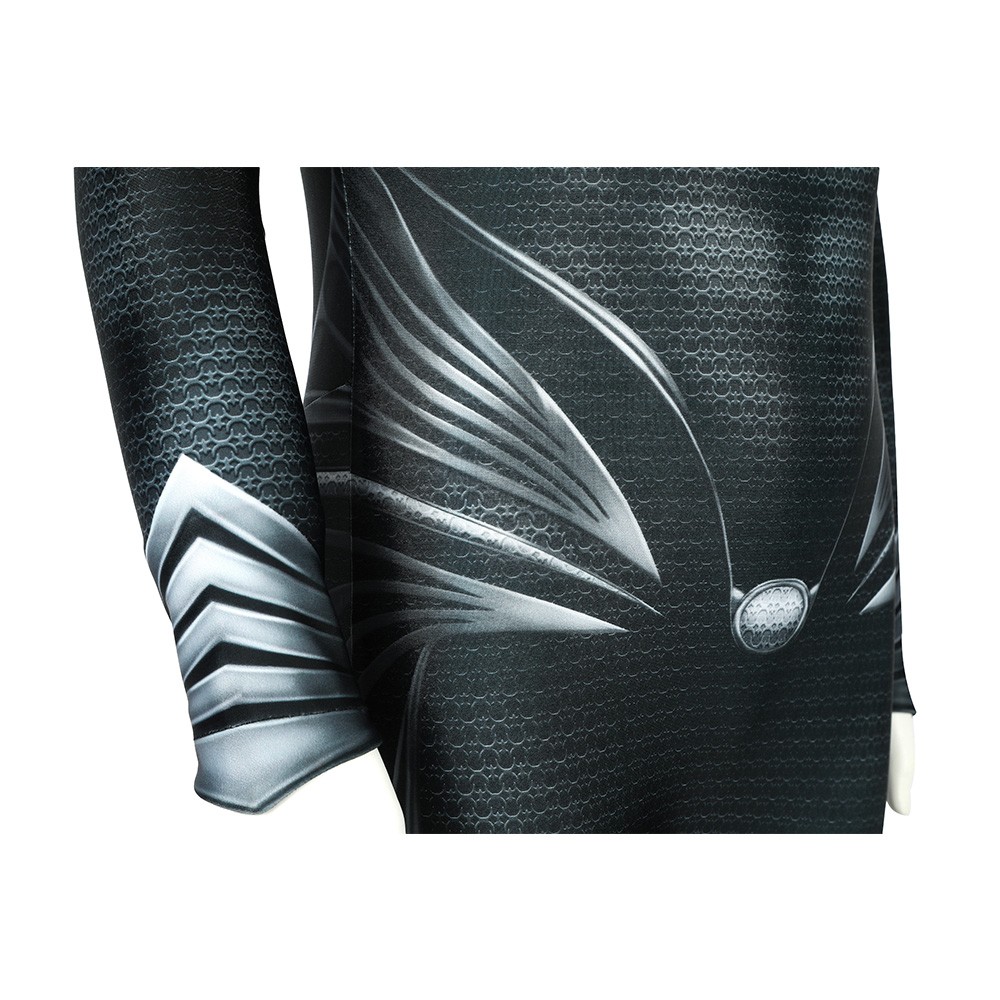 Christmas Gifts For Kids Superman Black Cosplay Suit With Cloak