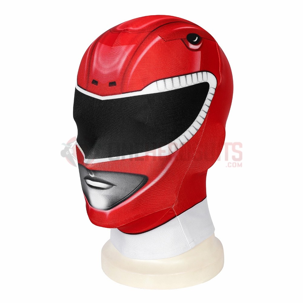 Red Power Ranger Cosplay Suit Classic Red Spandex Power Rangers Costumes