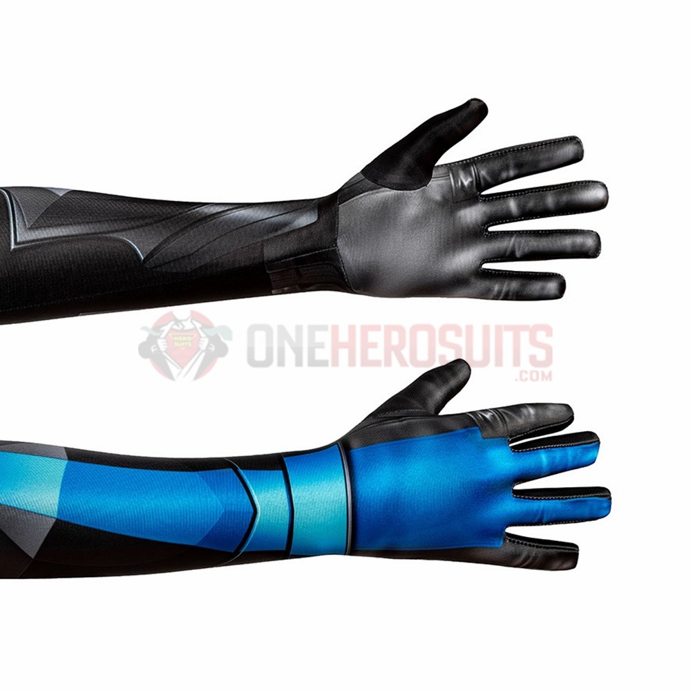 Gifts For Kids Nightwing Cosplay Suit Children Teen Titans Cosplay Red ...