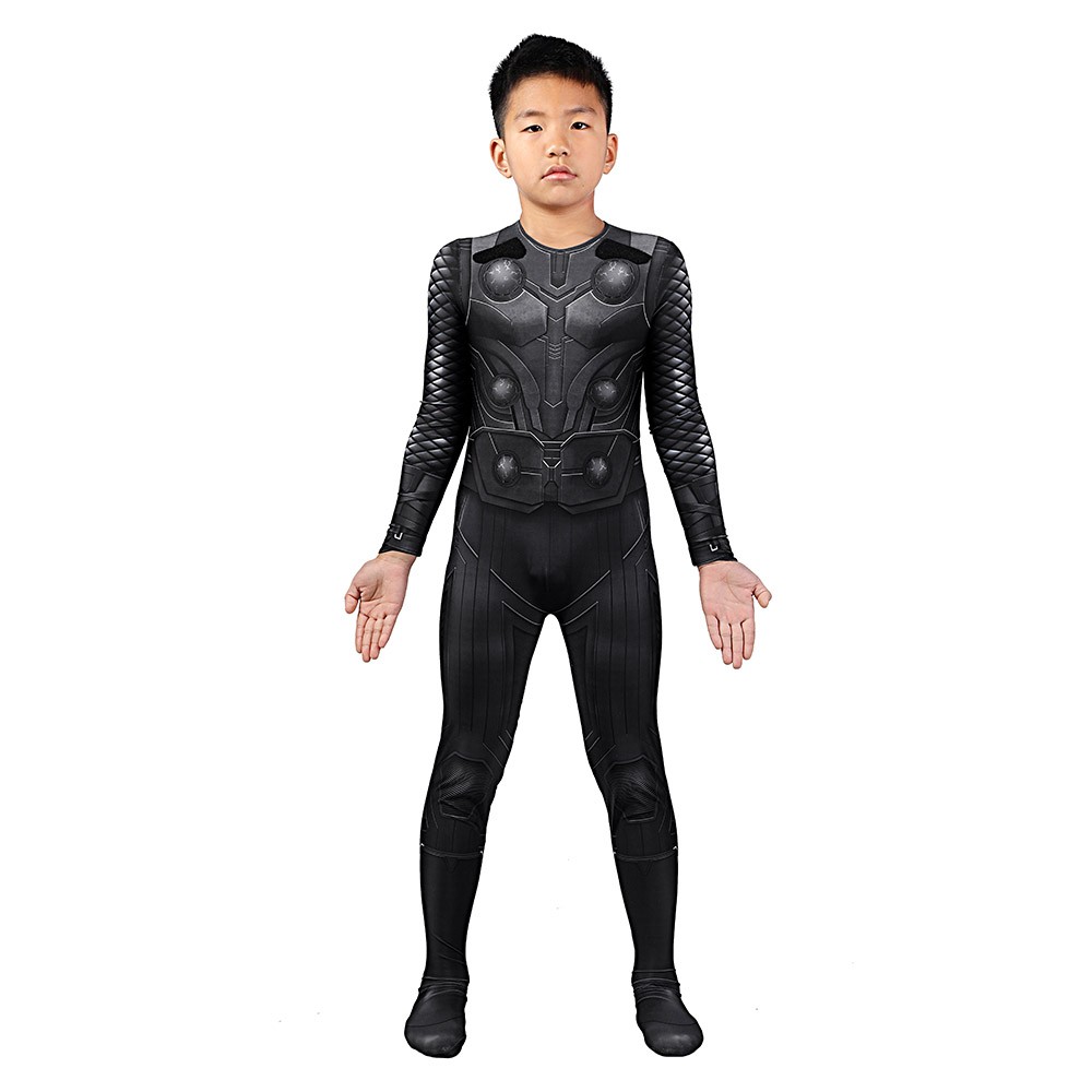 Kids Avengers Infinity War Cosplay Suit Thor Spandex BodySuit