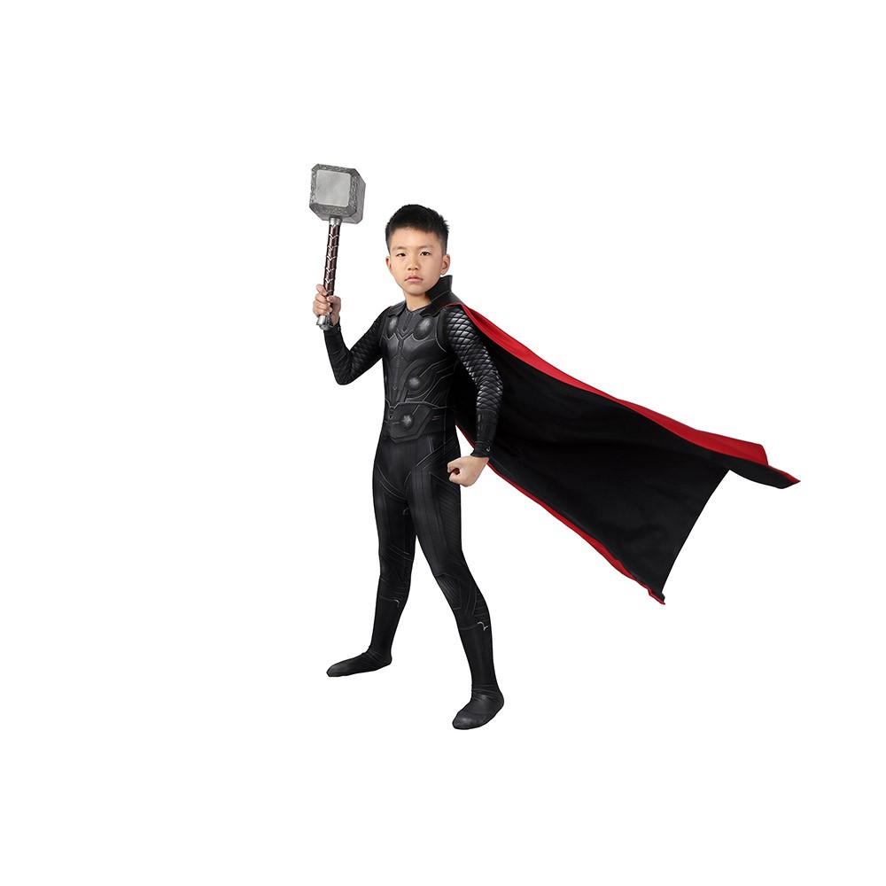 Kids Avengers Infinity War Cosplay Suit Thor Spandex BodySuit
