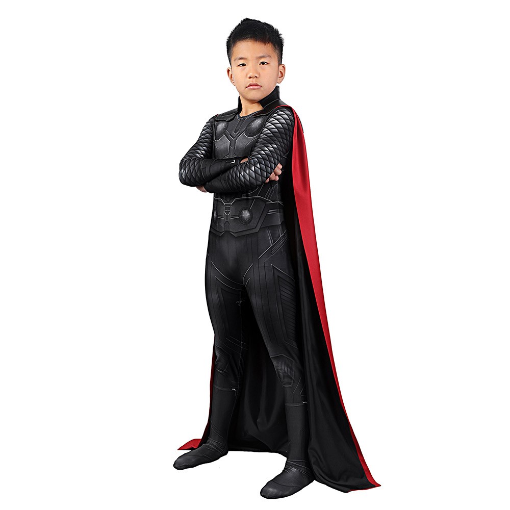 Kids Avengers Infinity War Cosplay Suit Thor Spandex BodySuit