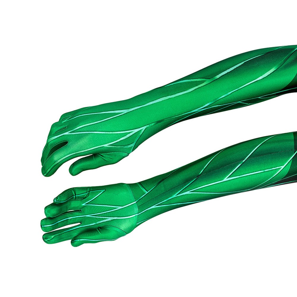 Green Lantern Hal Jordan Cosplay Costume Detail Printed Suit